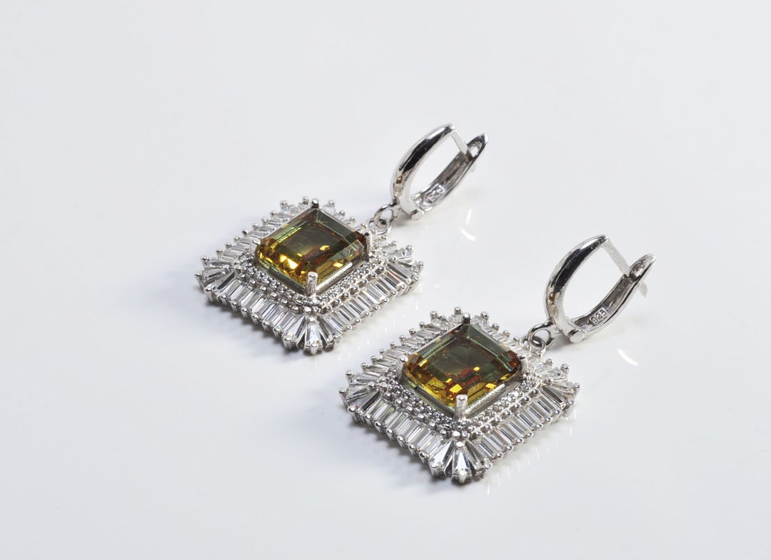 Handmade Genuine Natural Zultanite Silver Earring,zultanite Earring ...