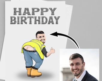 Birthday Card Bum - Etsy