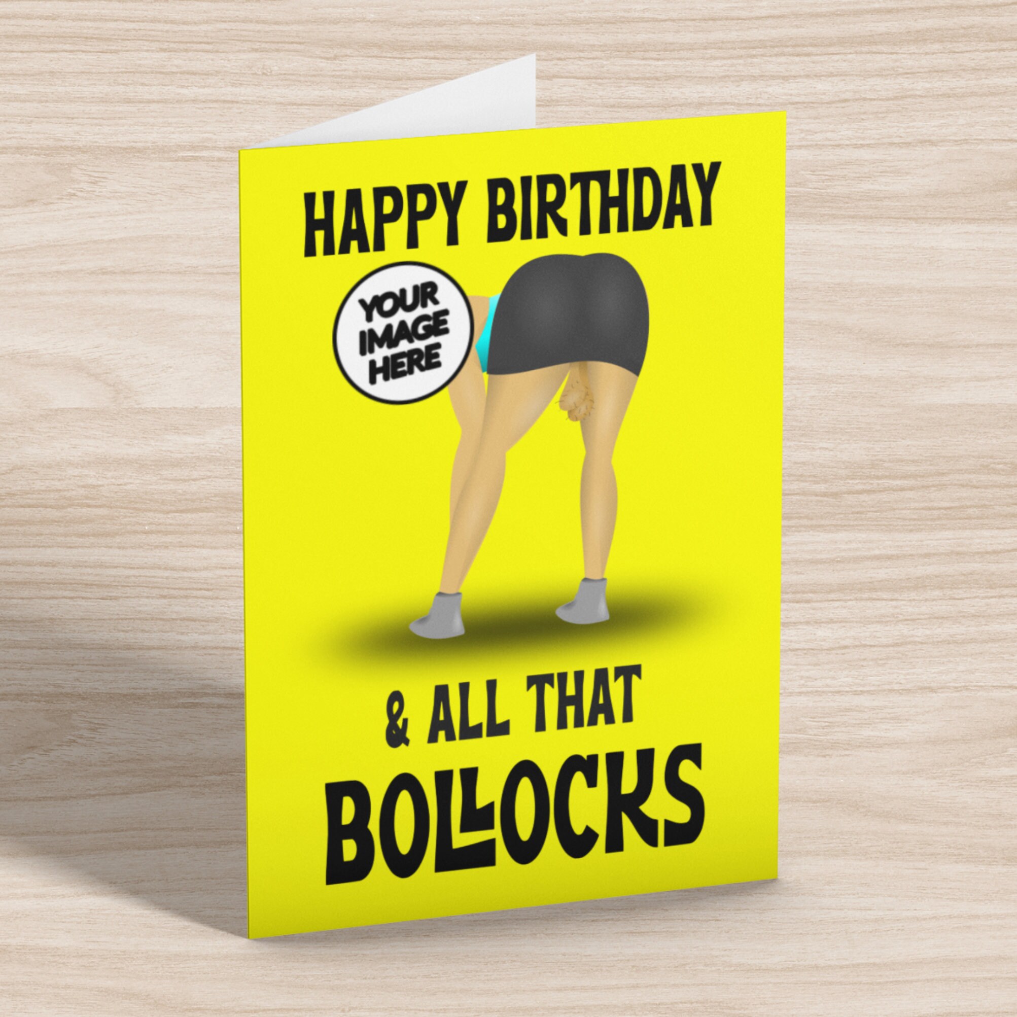 Funny Rude Hanging Testicles Card Father's Day Birthday Any Occasion ...