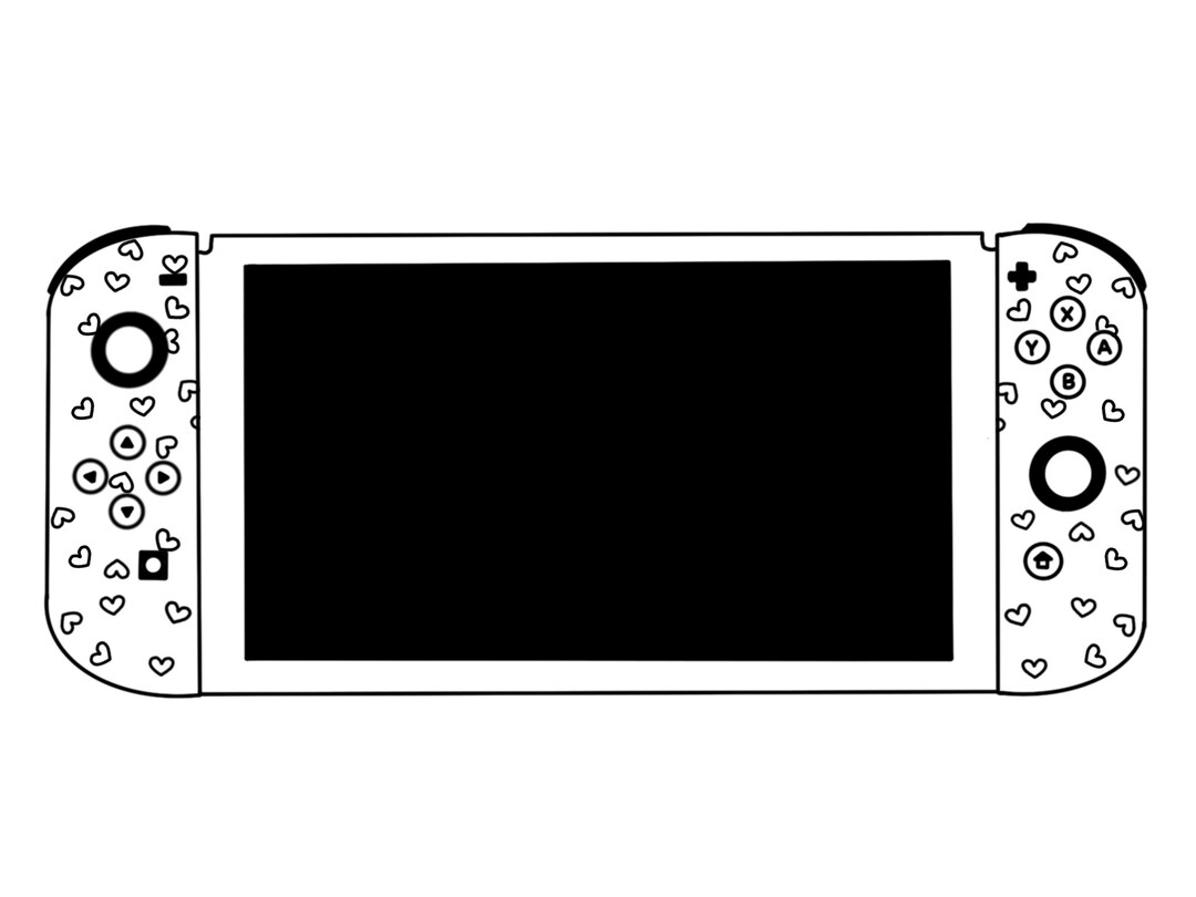 Hearts Game Console SVG. / Cozy Gaming / Gamer Svg / Handheld Console ...