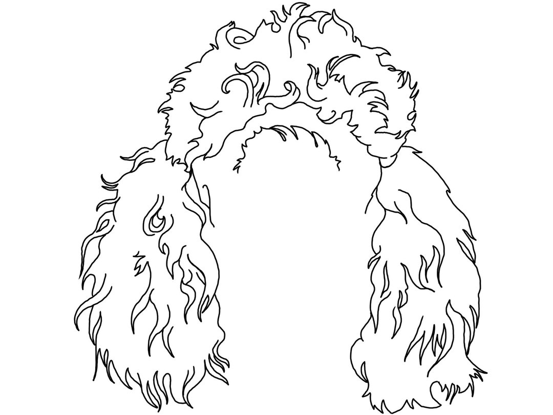 Standard Poodle Ears SVG. File / Dog Ears / Poodle Merch / Pet Svg ...