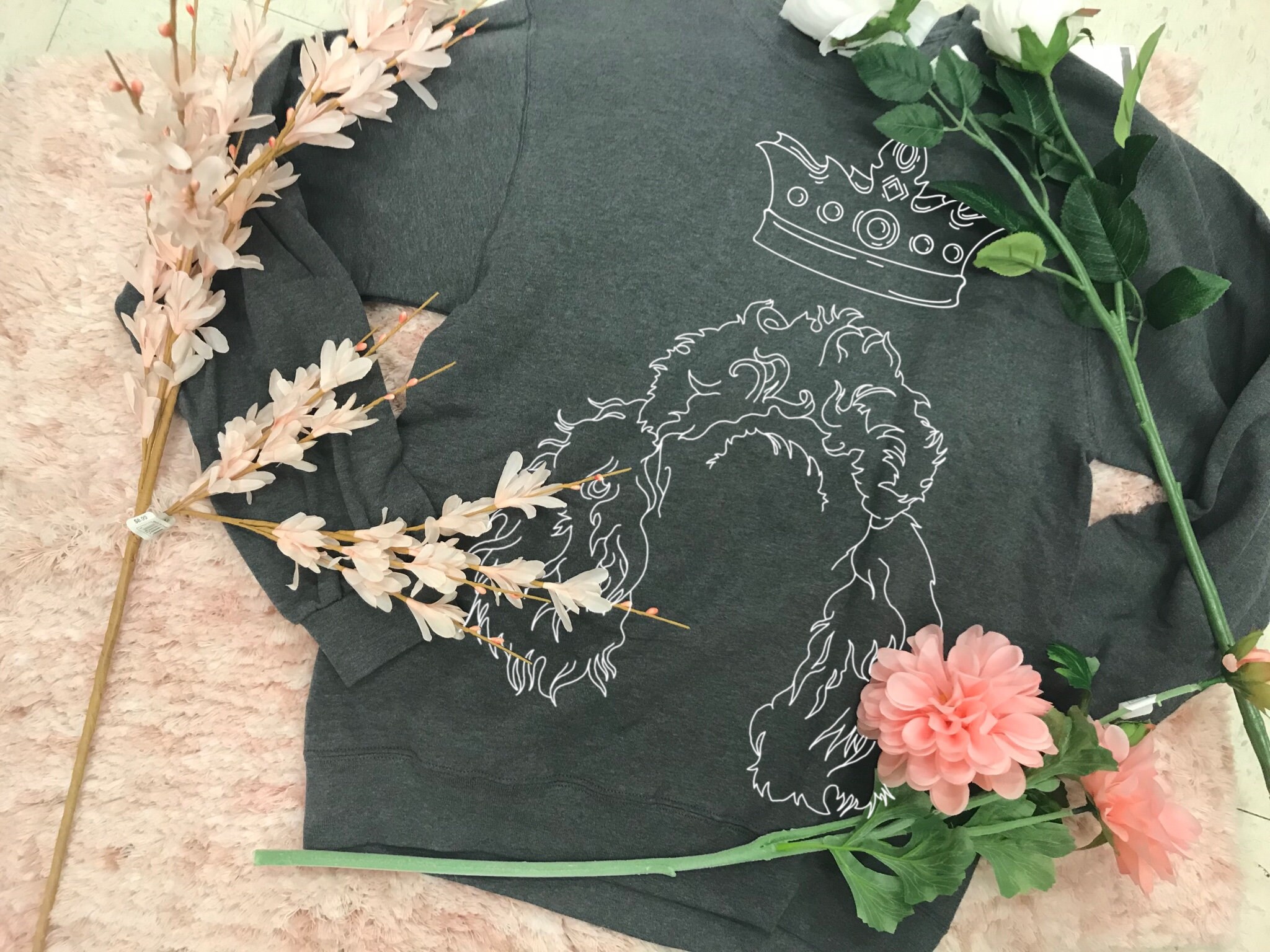 Queen Poodle Ears SVG. File / Dog Ears / Royal Dog / Dog Crown / Poodle ...