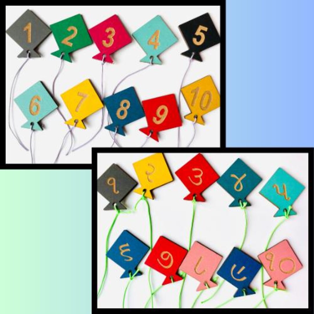 Number Kites Counting Early Math Preschool Fine Motor Activity ...