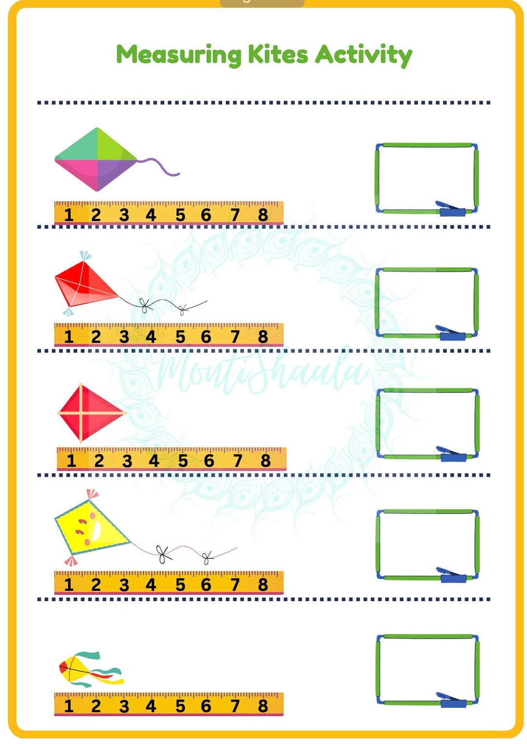 Kite Themed Bundle Preschool Activities Color Shapes Number Alphabet ...