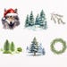 Christmas Woodland Animals Watercolor Clipart Png, Cute Woodland ...
