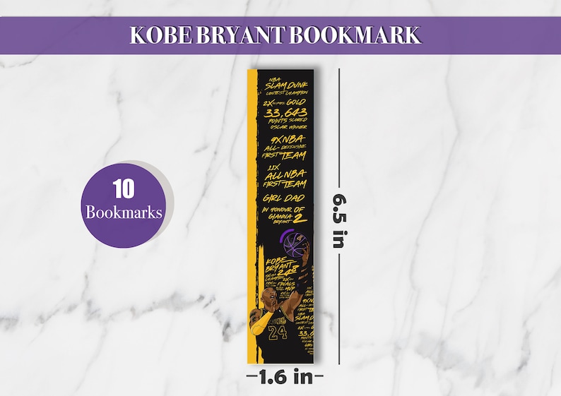 Kobe Bryant Bookmarks, NBA, Basketball, Black Mamba Mentality ...