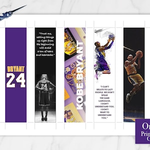 Black Mamba Mentality Bookmarks, Kobe Bryant, Basketball, NBA, Lakers ...