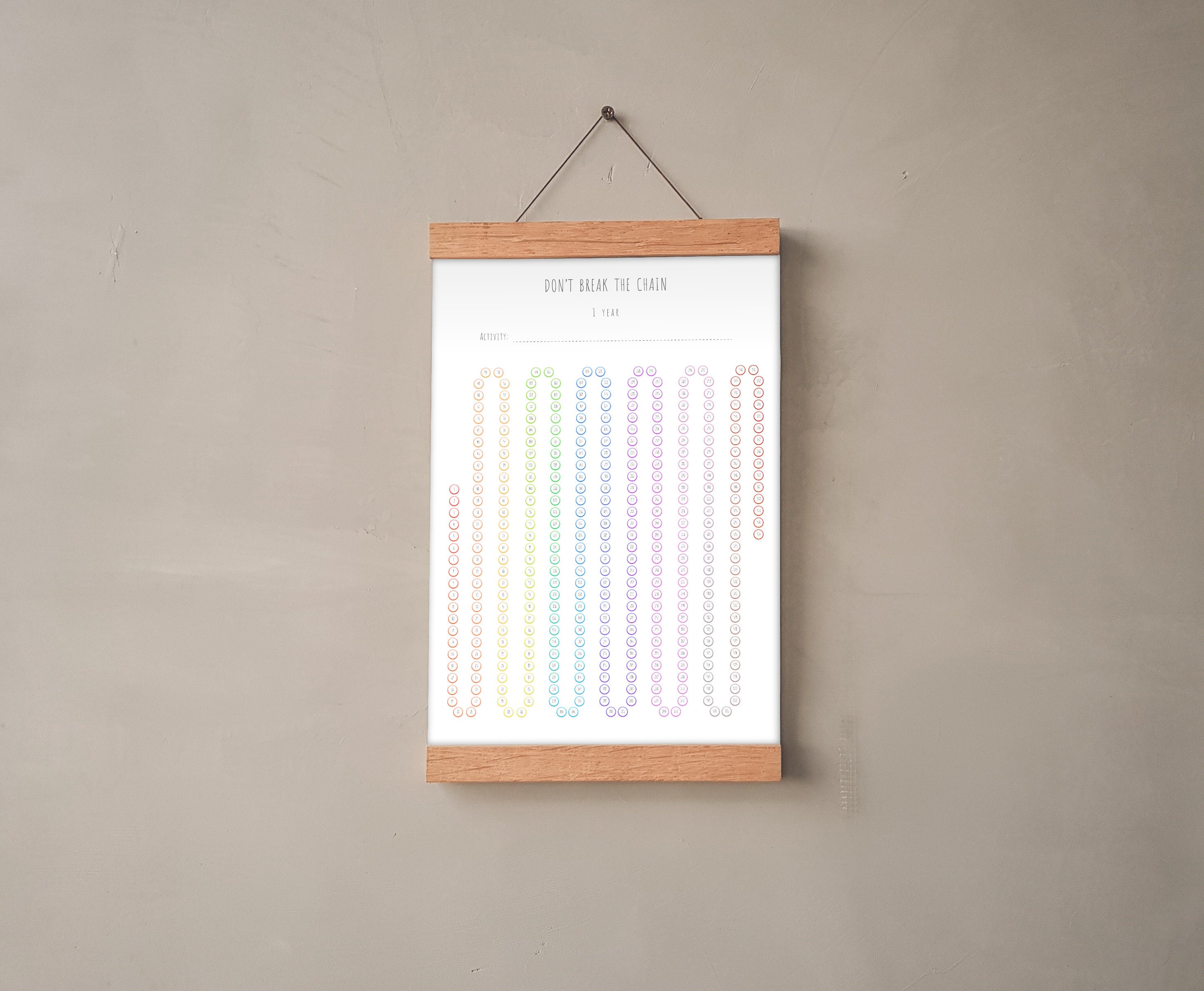 1 Year 'don't Break the Chain' Challenge - Etsy