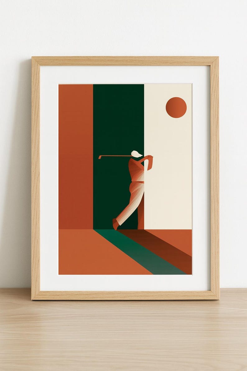 Solar Arc | Digital Print, Minimalist Golf Wall Art, Digital Download ...