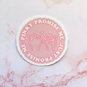 Pinky Promise Sticker - Jimin BTS Inspired Sticker - Etsy