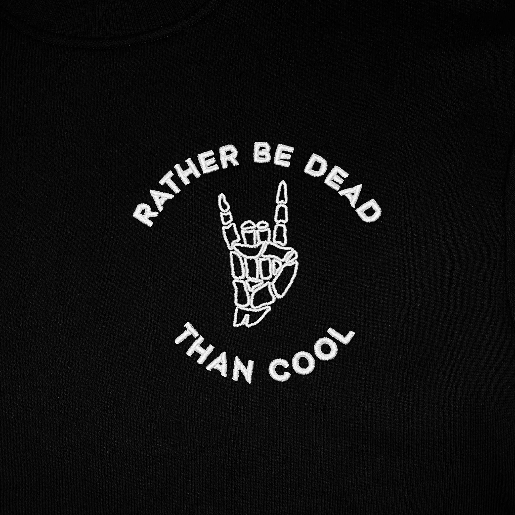 BTS (jungkook) Inspired Rather Be Dead Than Cool Embroidered Sweatshirt ...