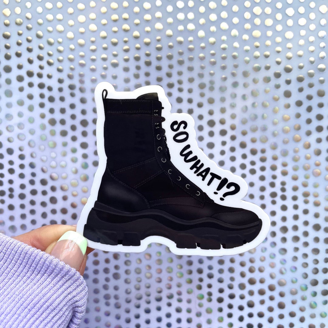 Jungkook's Boot - so What!? BTS Sticker - Etsy