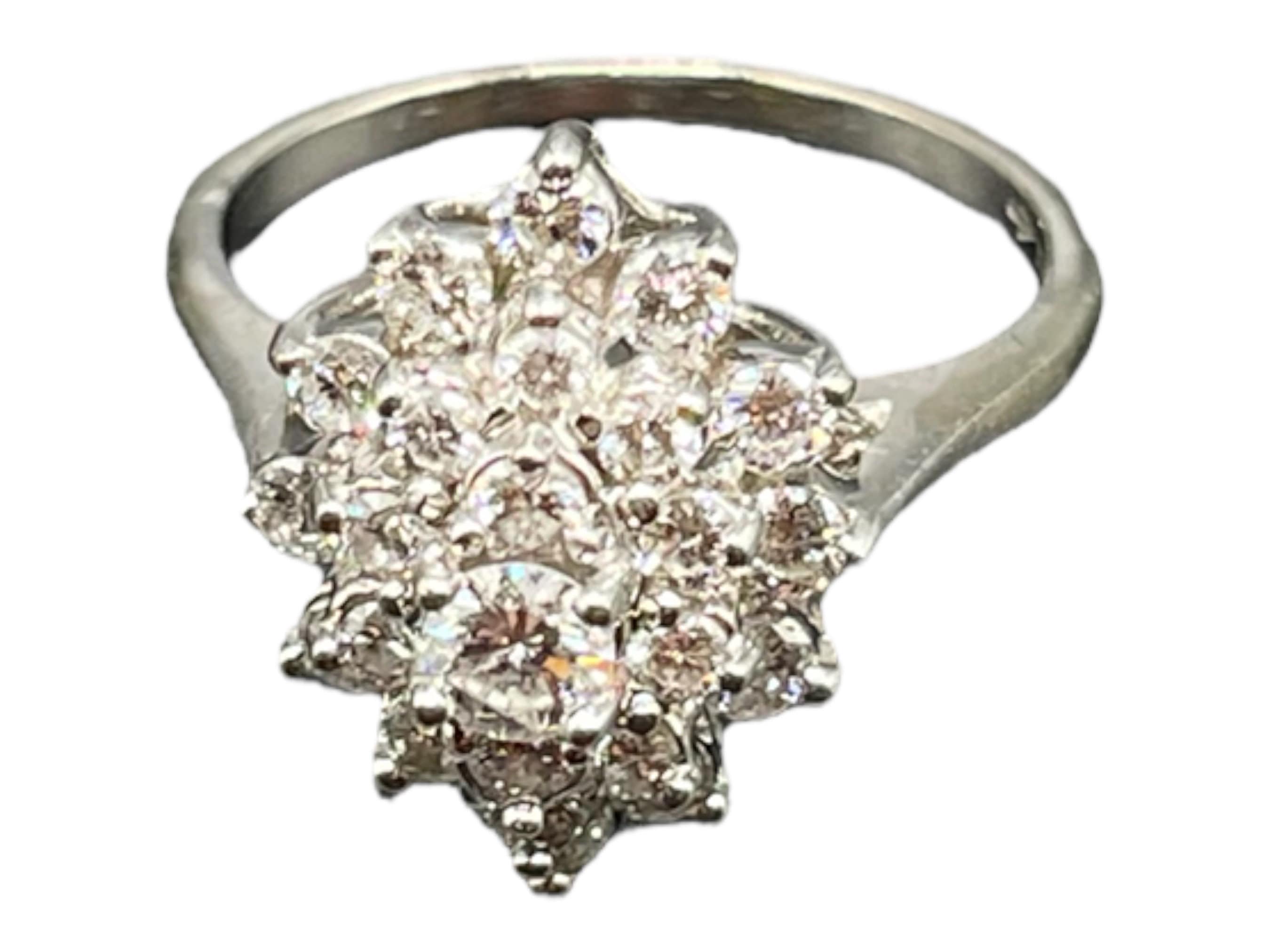 Diamond Waterfall Ring - Etsy