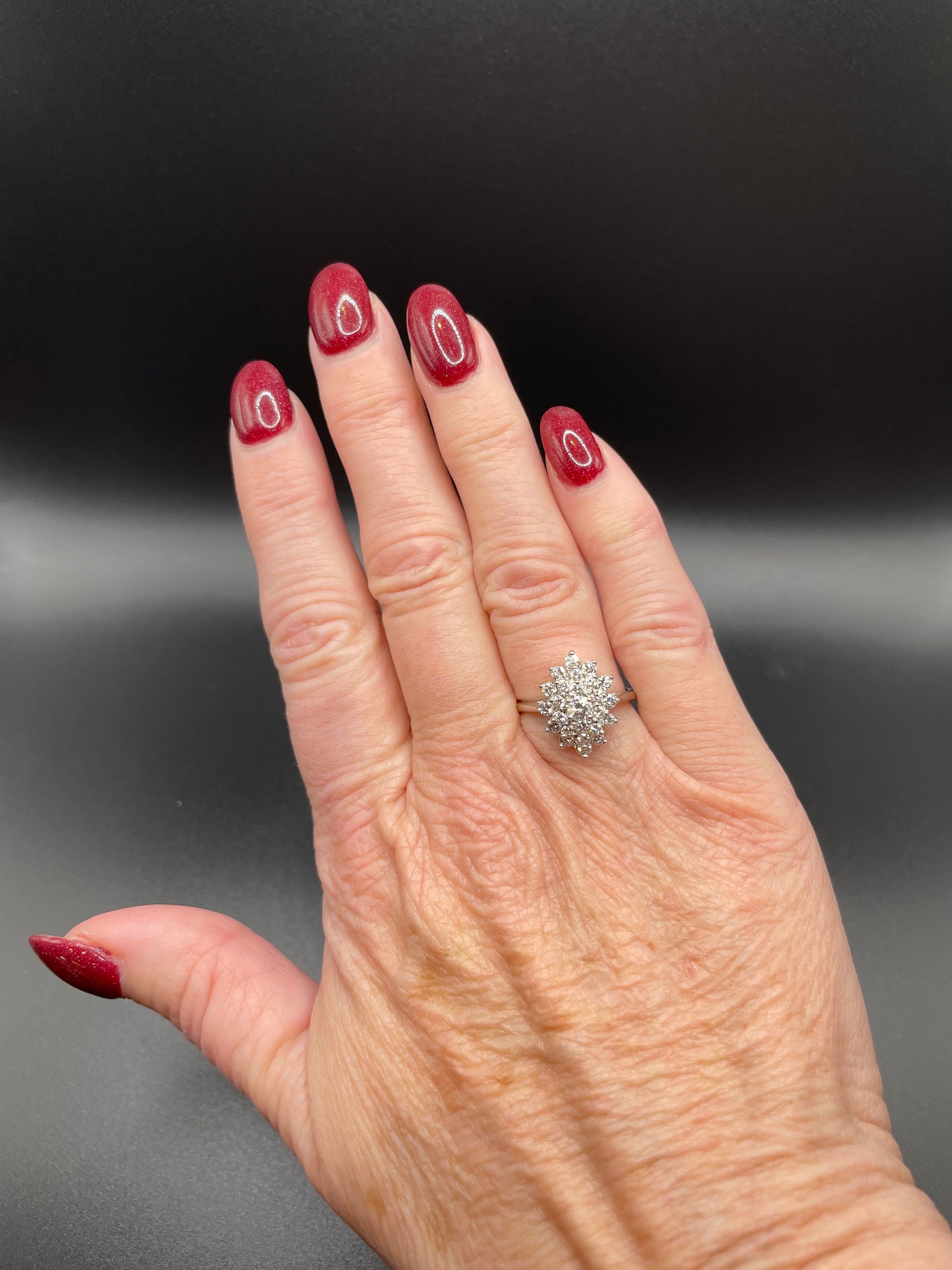 Diamond Waterfall Ring - Etsy