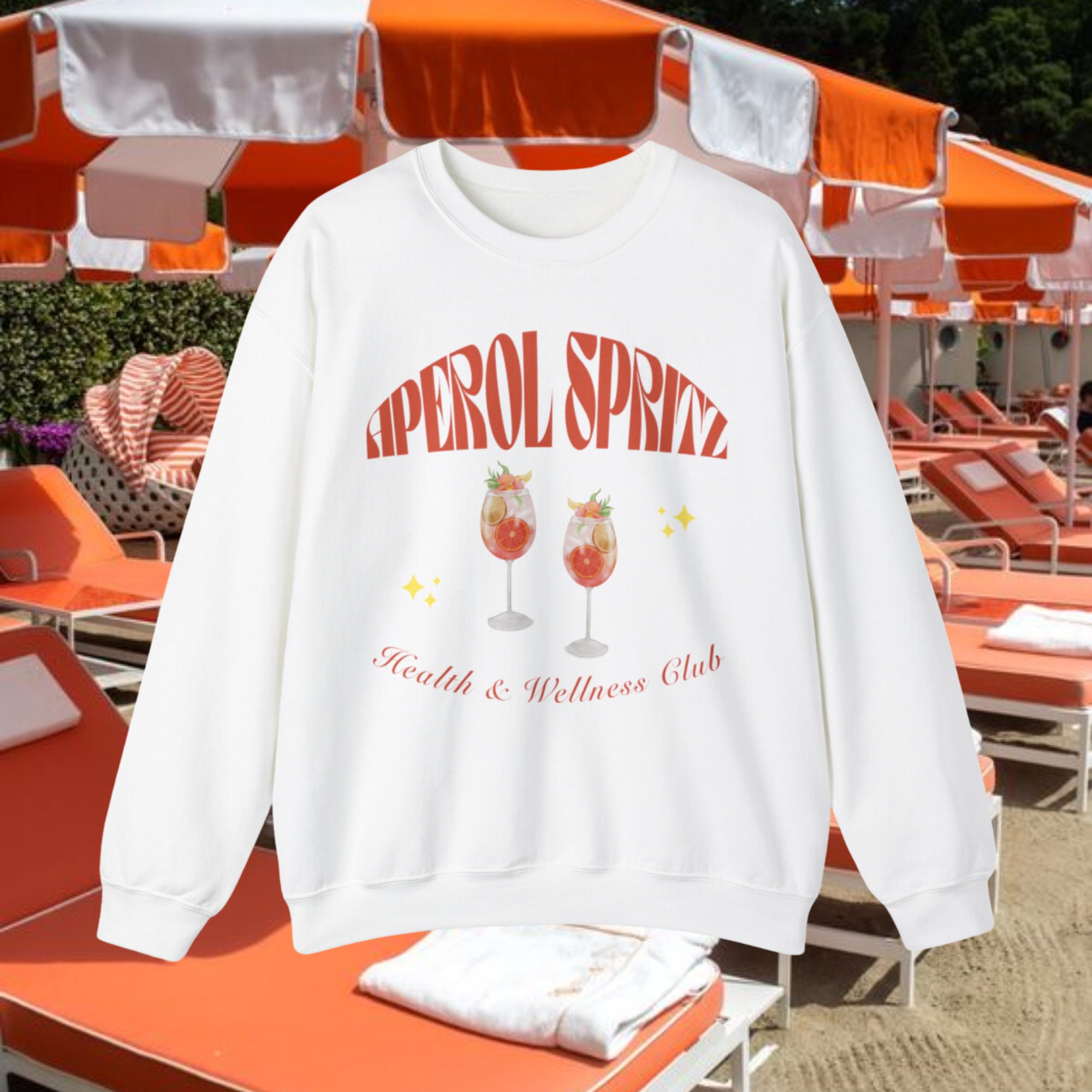 Aperol Spritz Health and Wellness Club Sweatshirt, Aperol Spritz ...