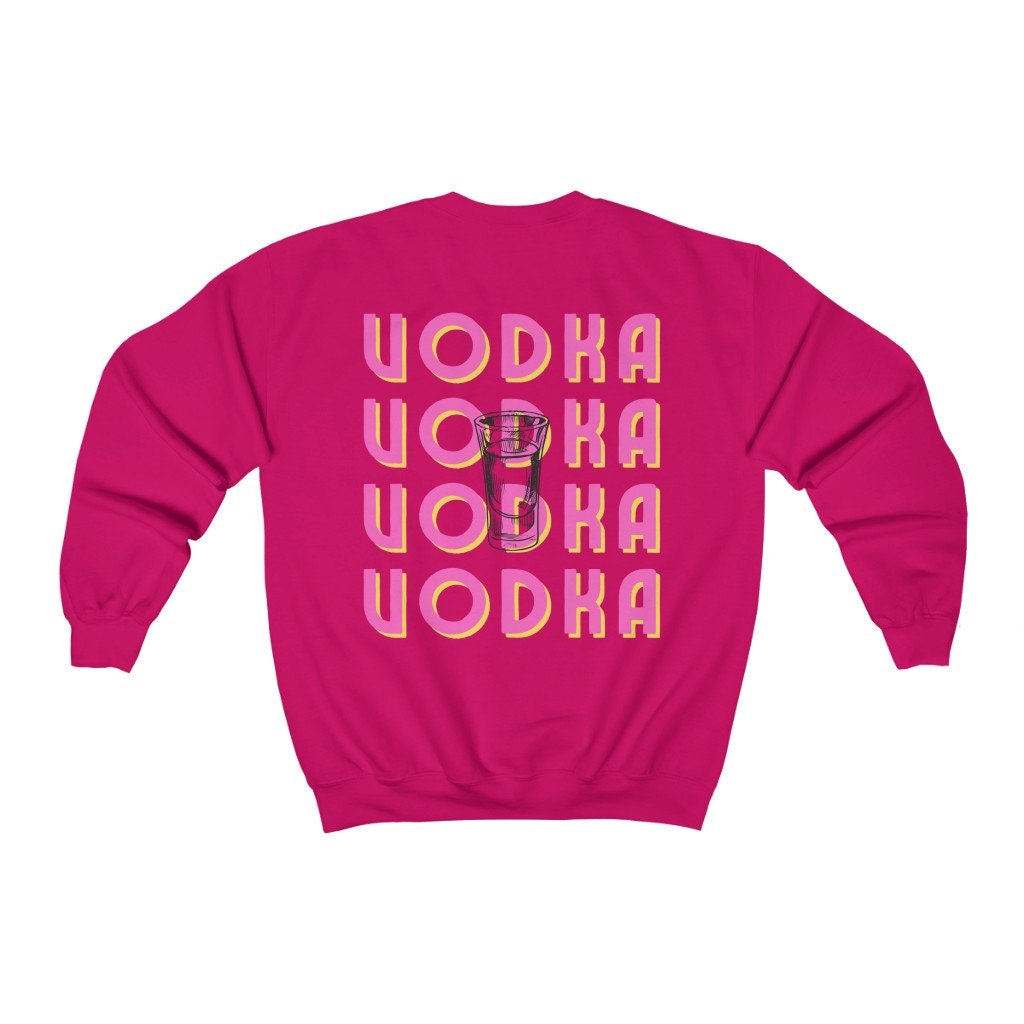 Vodka Crewneck, Vodka Sweatshirt, Vodka Gift, Funny Gift, Alcohol ...