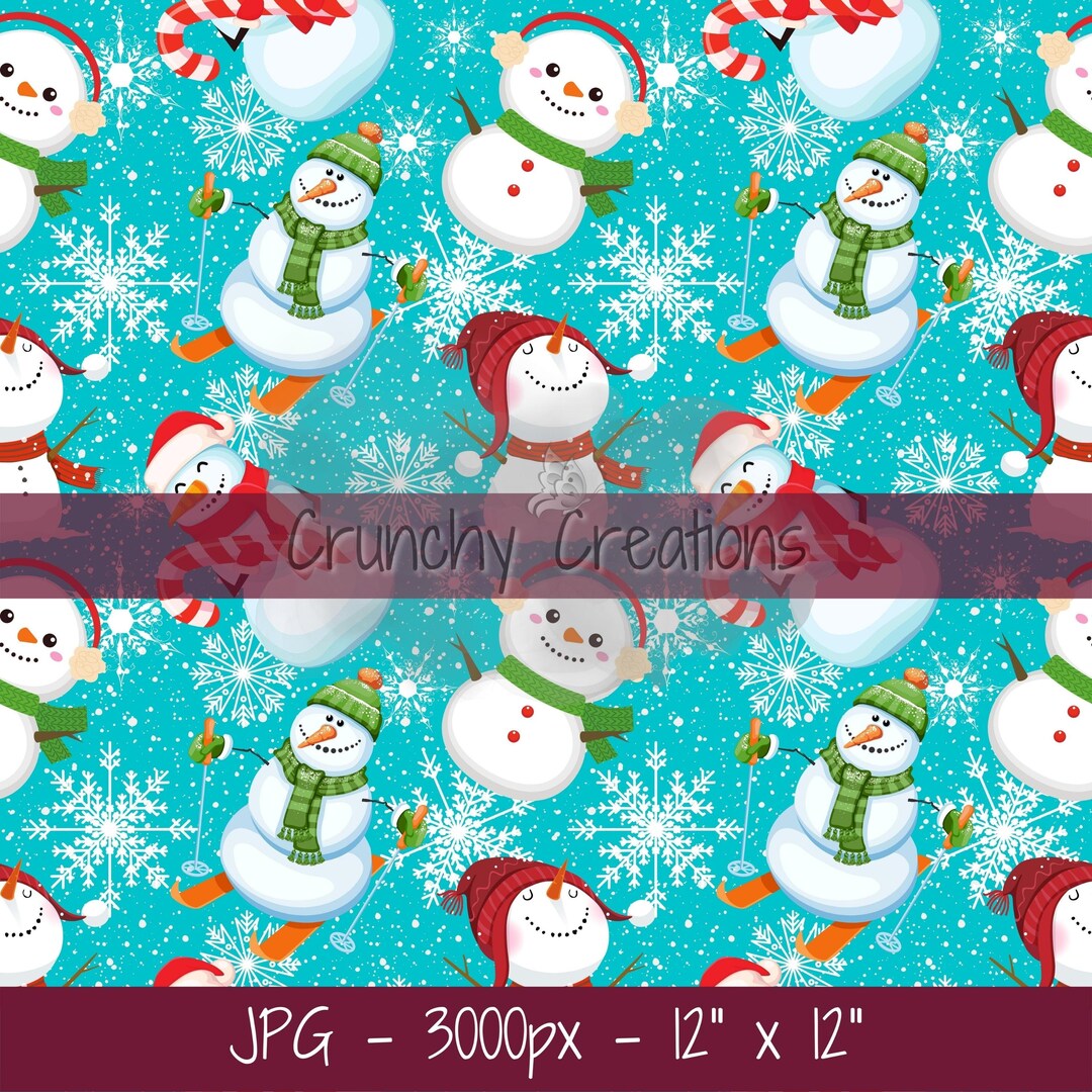 Winter Seamless Pattern, Seamless Files for Fabric, Repeating Pattern ...