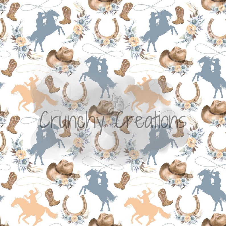 Country Western Digital Paper, Rodeo Theme Baby Shower, Horse Pattern ...