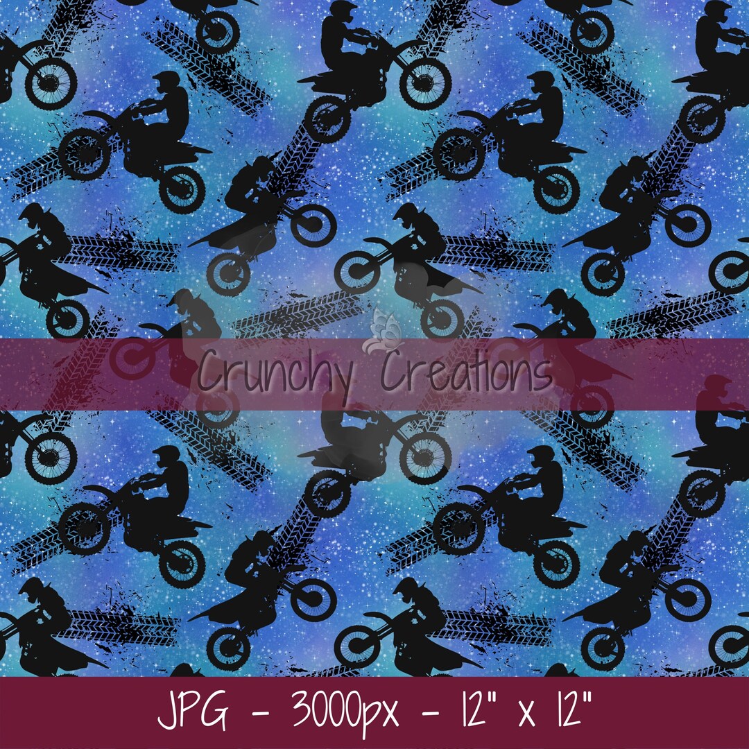 Dirt Bike Seamless File, Racing Digital Paper, Motorcross Sublimation ...