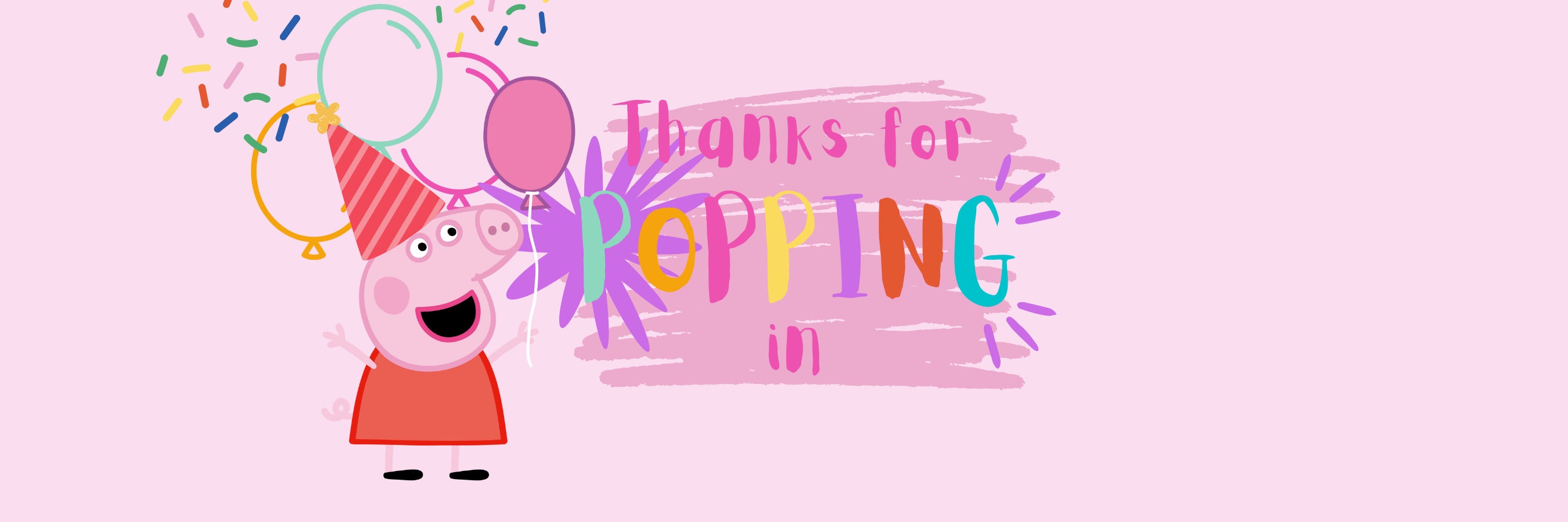 Balloons Popping Peppa Pig Bubble Labels Party Favors | Etsy