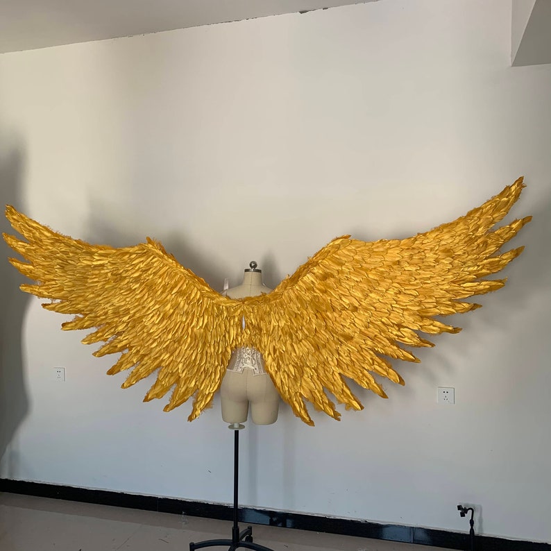 Golden Angel Wings Costume for Photography Photoshoot Cosplay Costume ...