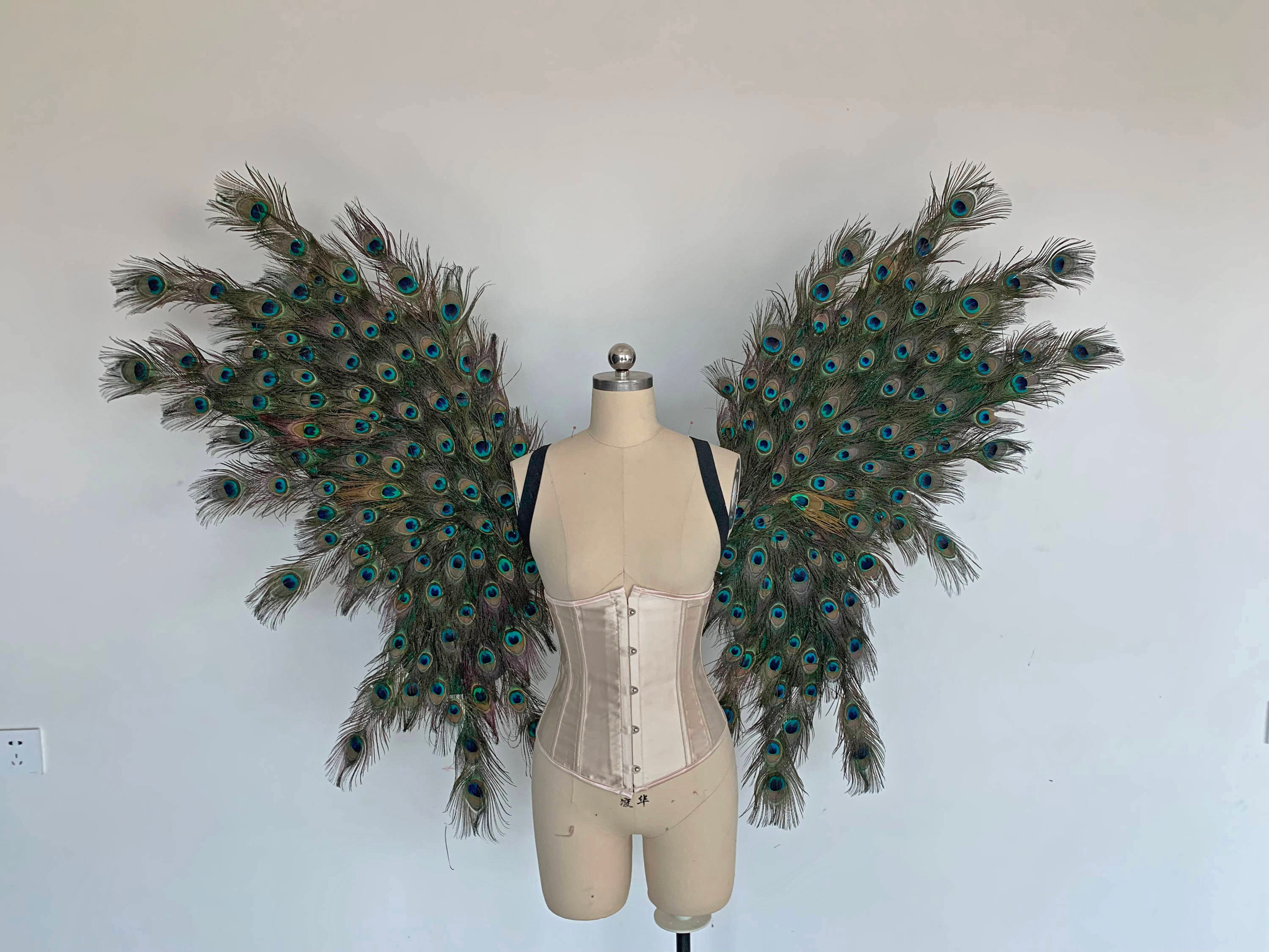 Handmade Peacock Feathers Fantasy Wings Photography Shooting - Etsy