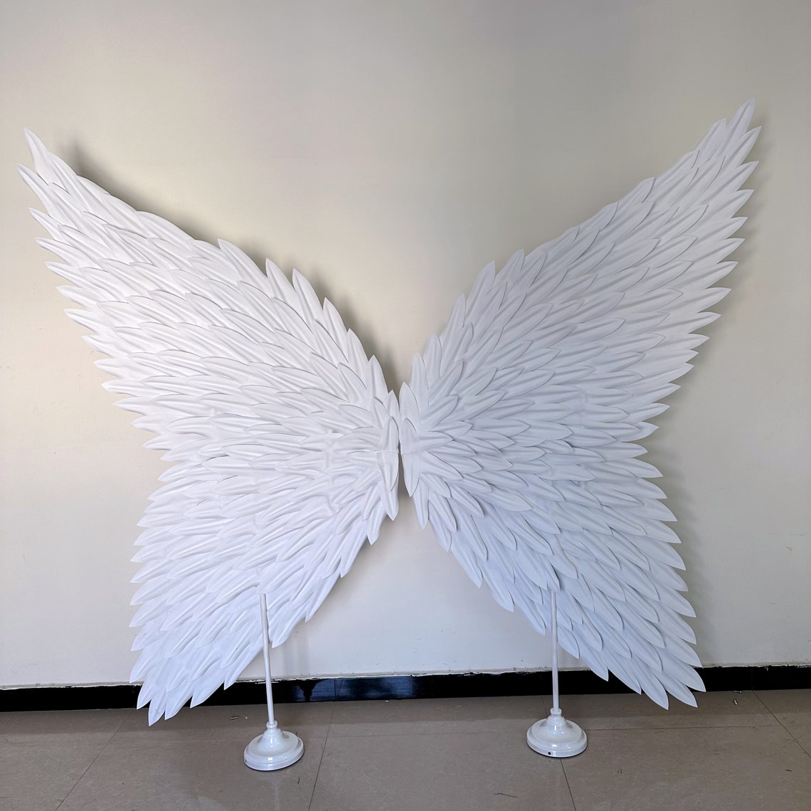 White Angel Wings Decoration for Restaurant Cafe Bar Studio Events ...