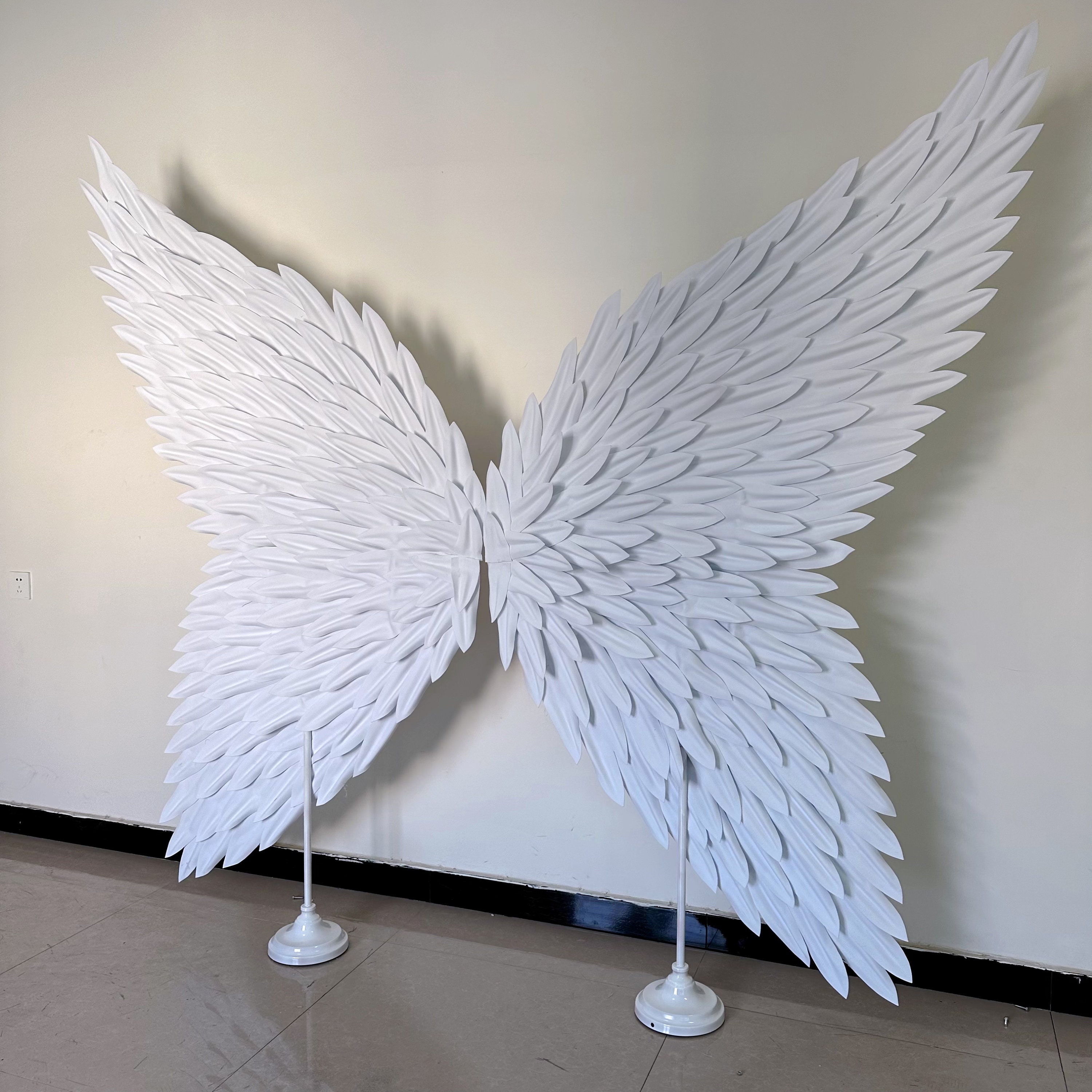 White Angel Wings Decoration for Restaurant Cafe Bar Studio Events ...