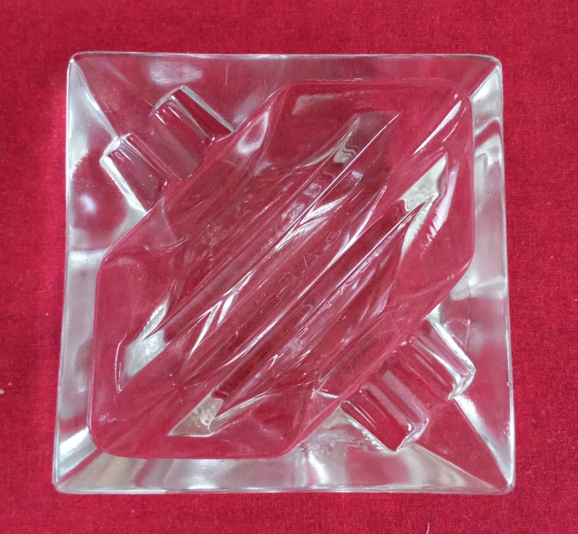 Vintage Safex Self Extinguishing Ashtray Clear Glass - Etsy