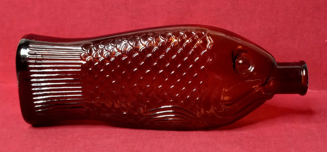 Amber Glass Cod Bottle 9.75" Tall - Etsy
