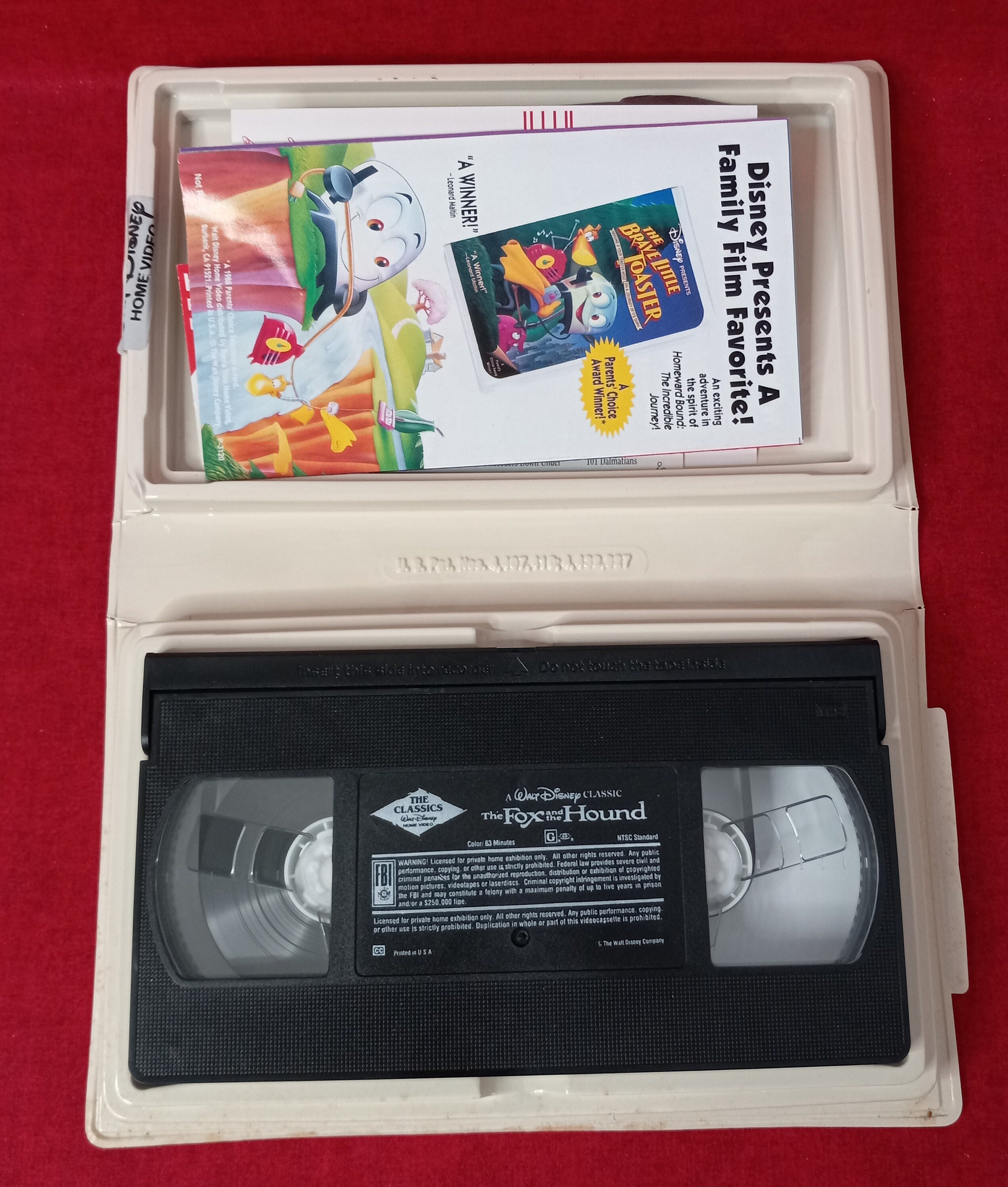 Walt Disney Classic the Fox and the Hound Black Diamond Used VHS #2041 ...