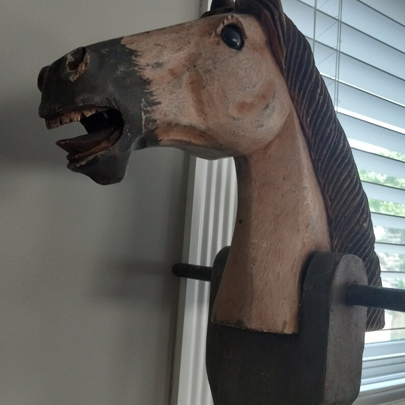 Antique Stick Horse Toy Hobby Horse Toy Ride on Horse Toy - Etsy