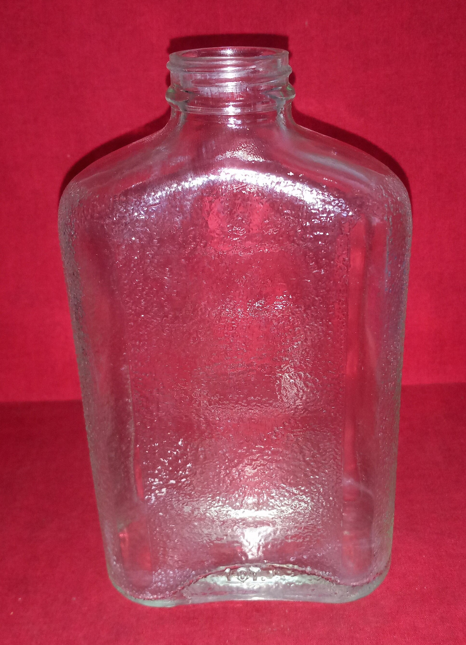 Vintage Hemingray Clear Glass Water Bottle 14 Bottle Embossed 1 QT ...