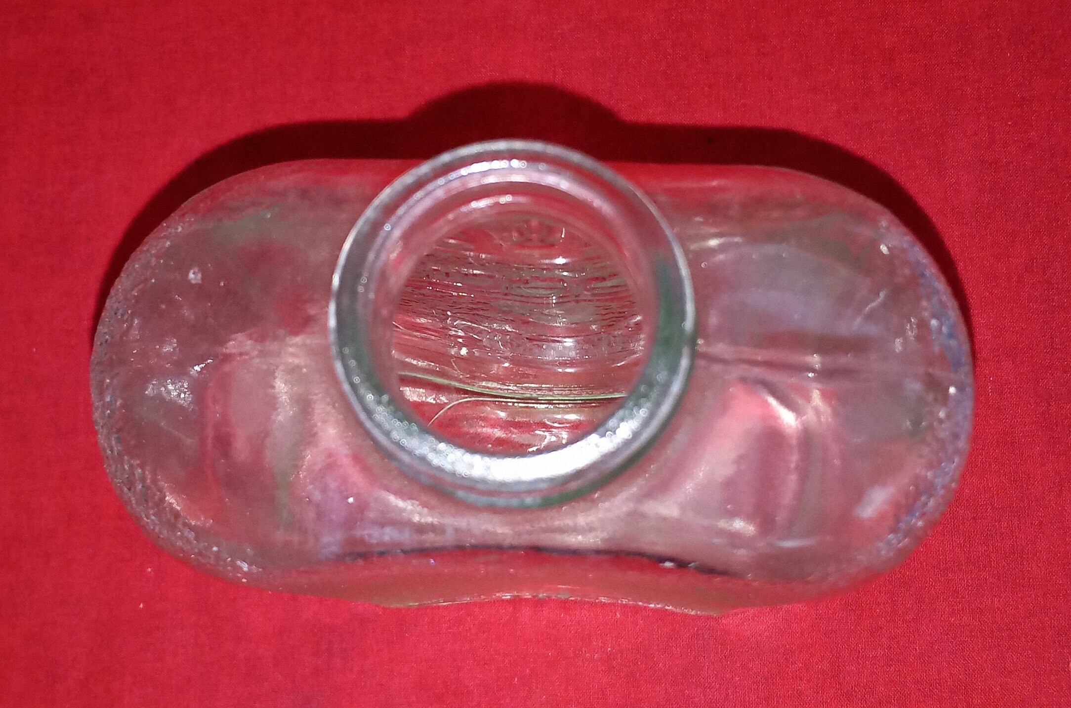 Vintage Hemingray Clear Glass Water Bottle 14 Bottle Embossed 1 QT ...