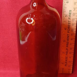 Vintage Brown Oxol Bottle 8" Tall(#ap28) - Etsy