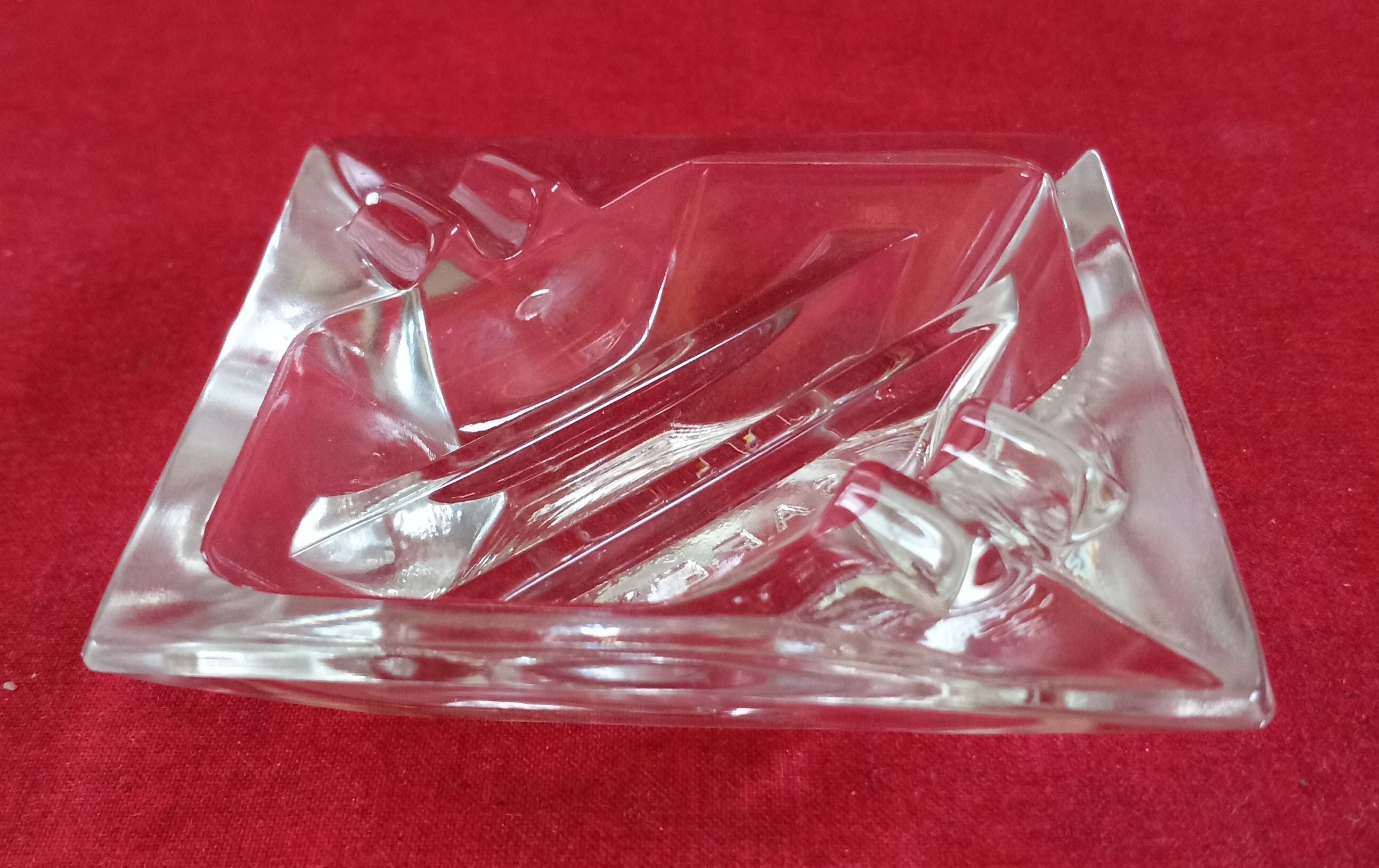 Vintage Safex Self Extinguishing Ashtray Clear Glass - Etsy