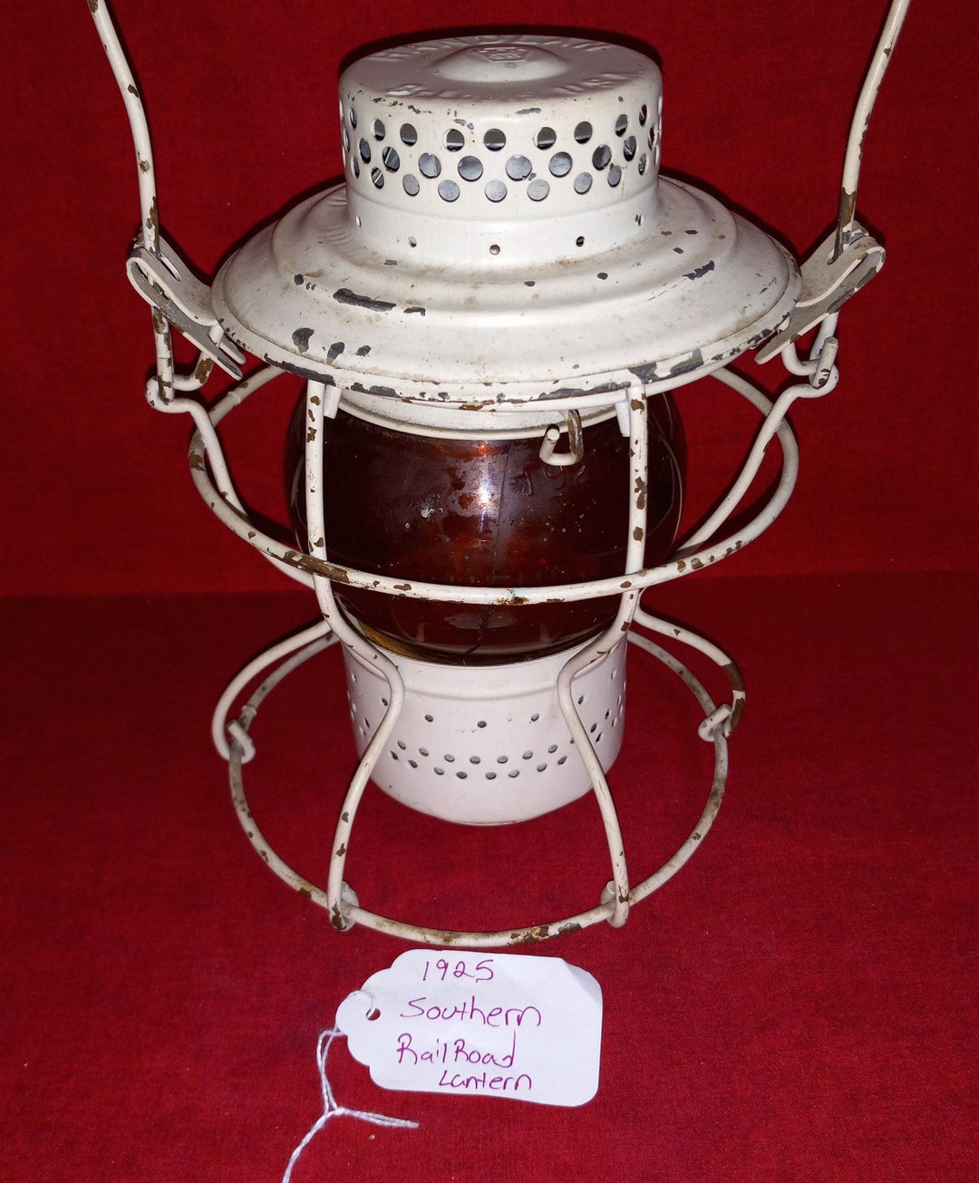 Handlan Short Globe Railroad Lantern: Pennsylvania & Southern, Amber ...