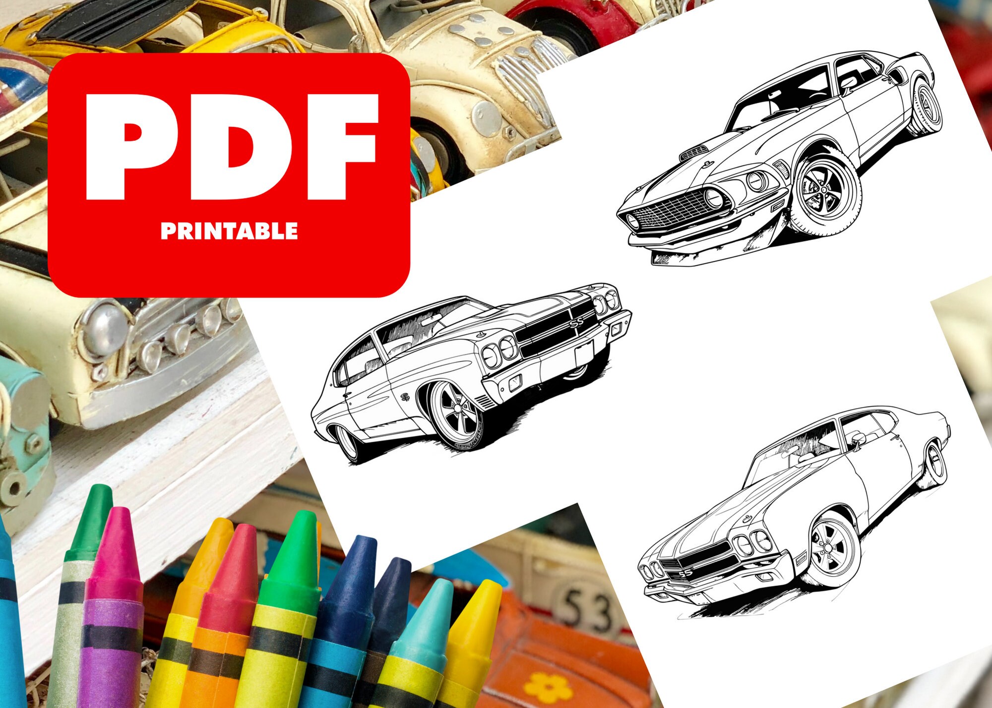 Hot Rod Printable Coloring Pages Creative Canvas: Blank Pages Beckon ...