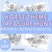 4 Printable Horse Coloring Bookmarks for Kids and Adults, Printable ...
