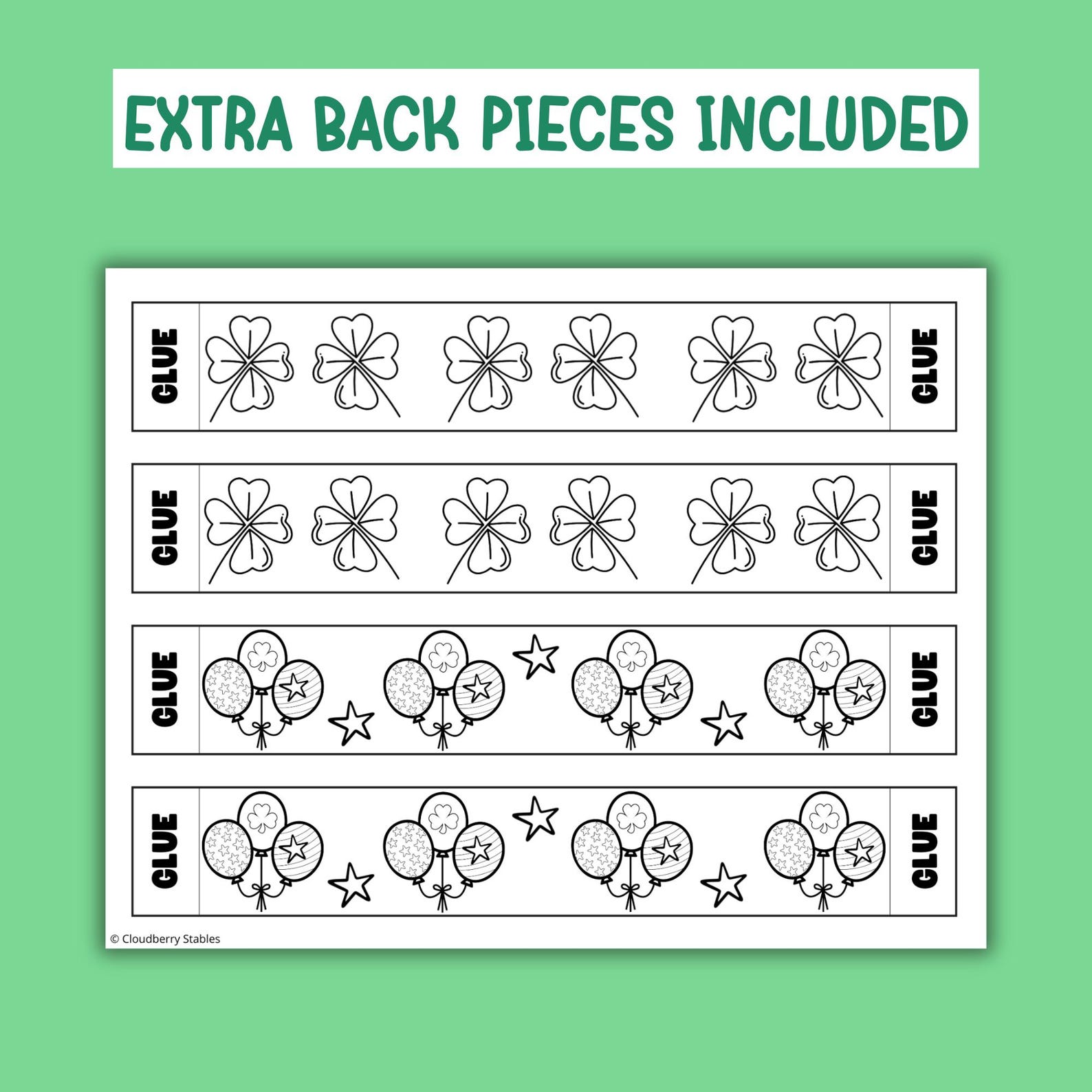 St. Patrick's Day Paper Crowns, Leprechaun Paper Hat Craft, St Patricks ...