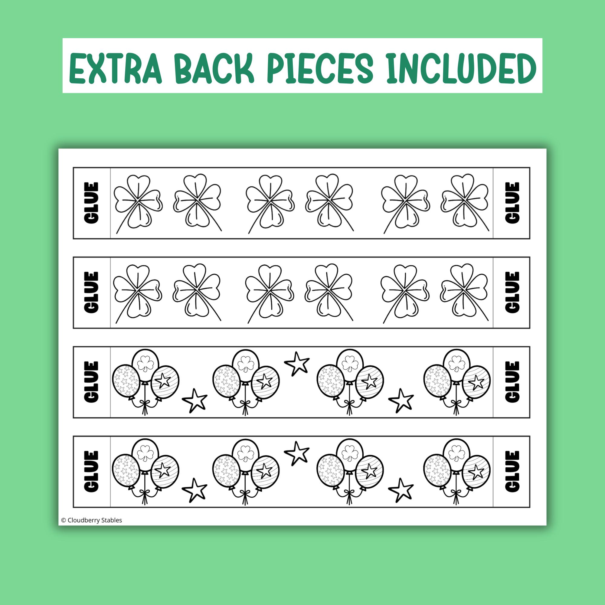 St. Patrick's Day Paper Crowns, Leprechaun Paper Hat Craft, St Patricks ...