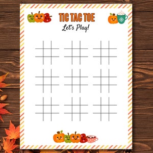 Printable Fall Trivia Game, Fall Emoji Game, Tic Tac Toe, Autumn ...