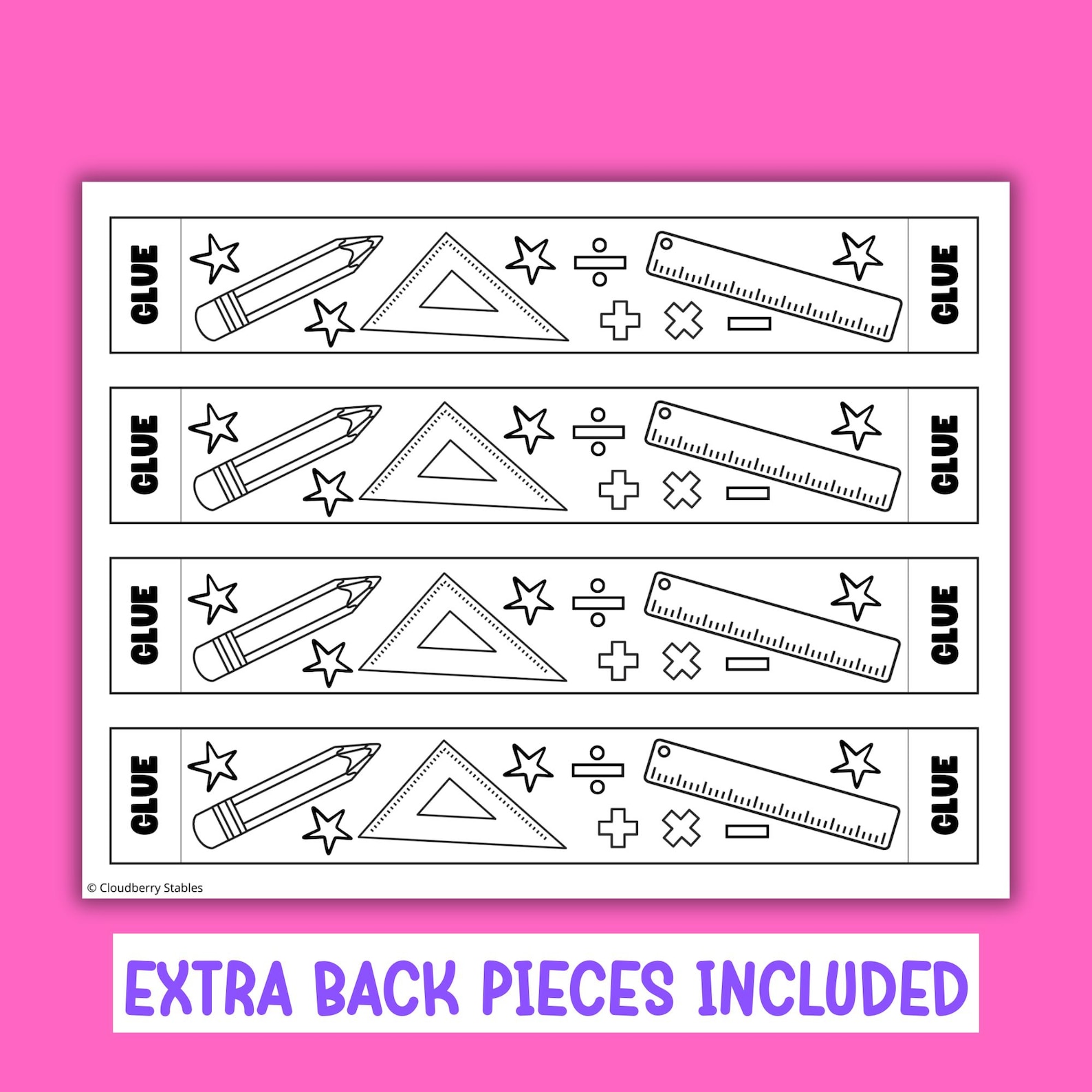 Pi Day Coloring Paper Crown Craft, Pi Day Headband Craft, Pi Day Party ...