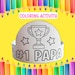 Grandparents Day Crown Coloring Craft Activity, Father's Day Grandpa ...