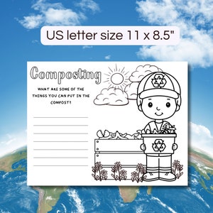 Earth Day Activity Pack for Kids Printable Earth Day Coloring Zero ...