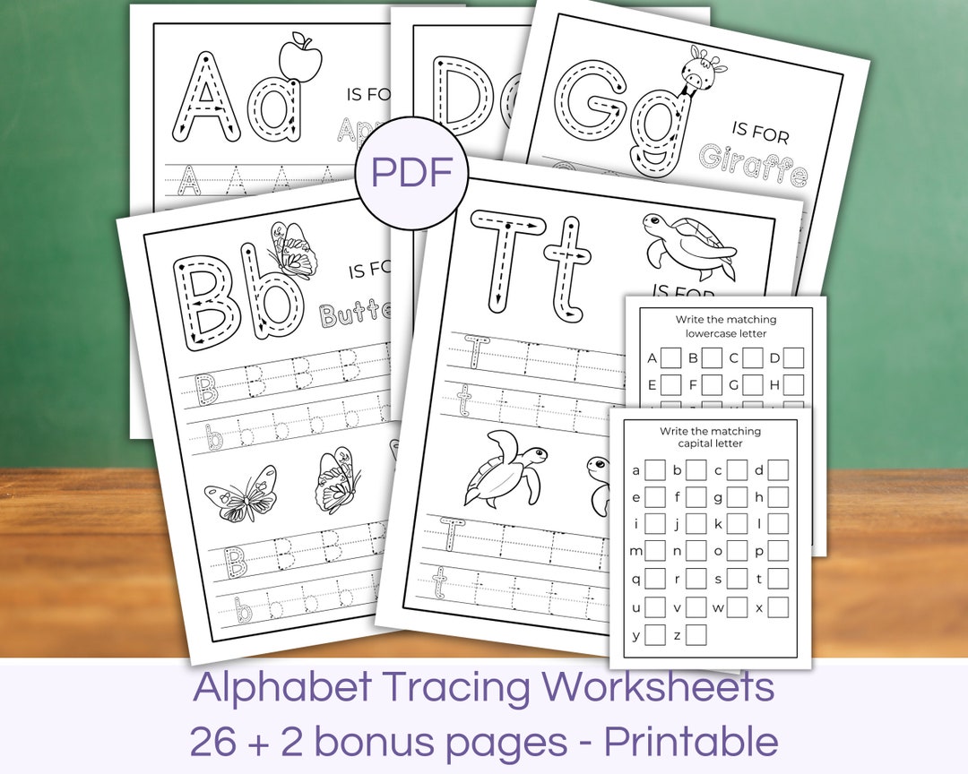Alphabet Tracing Worksheets for Toddlers Preschool Worksheets Abc ...