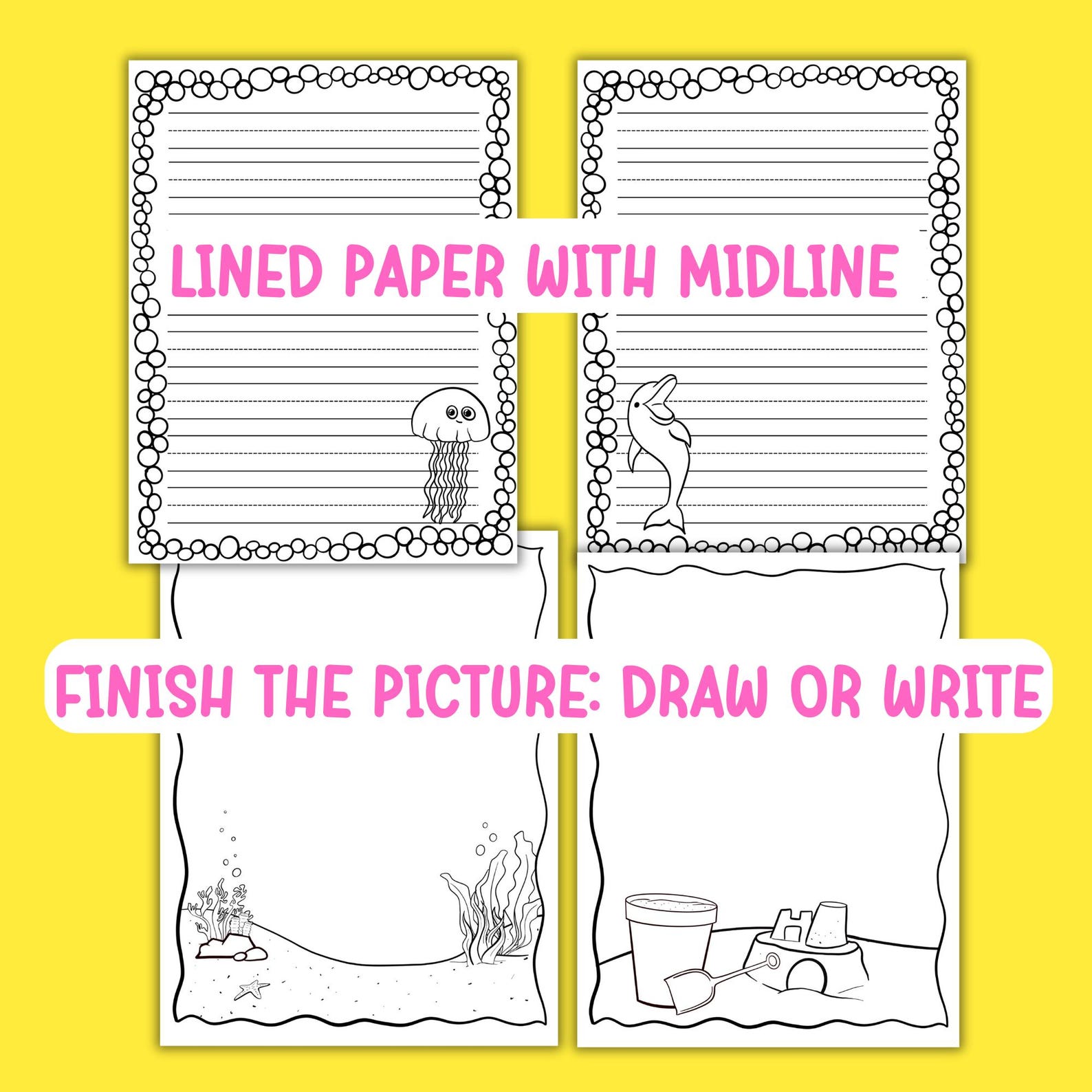 Build a Sandcastle Craft Activity for Kids, Cut & Paste Build a Craft ...