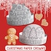 Christmas Gingerbread Coloring Paper Crown Craft Activity Preschool ...