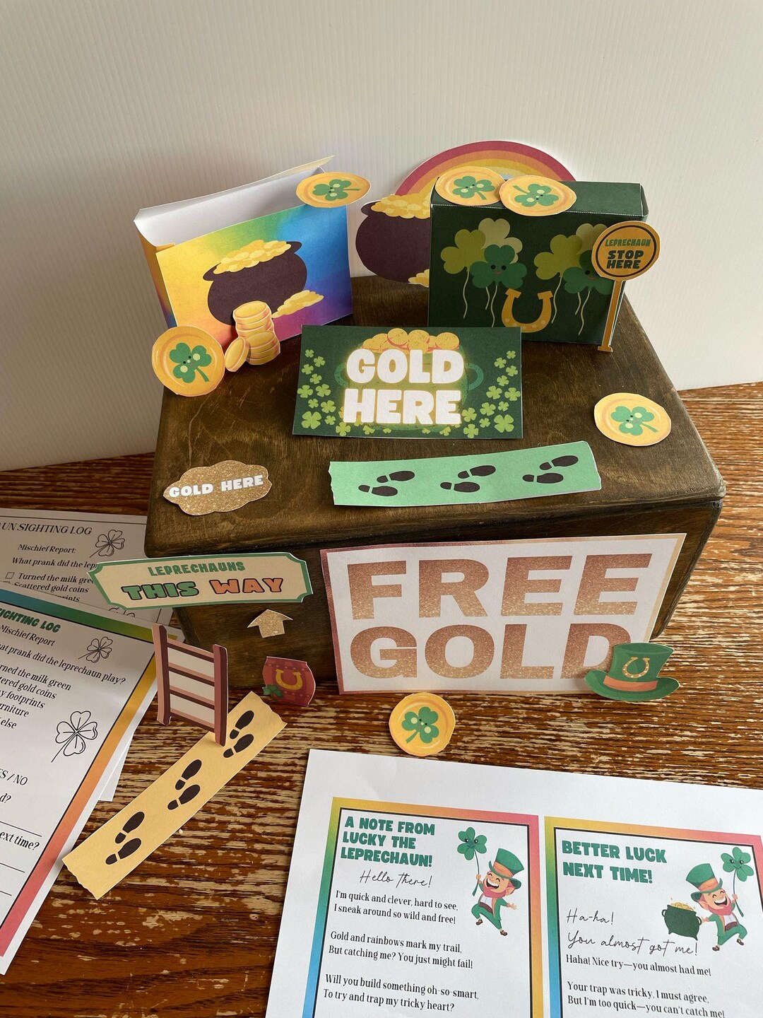 Leprechaun Trap Kit Printable, Leprechaun Craft Activity, DIY St ...