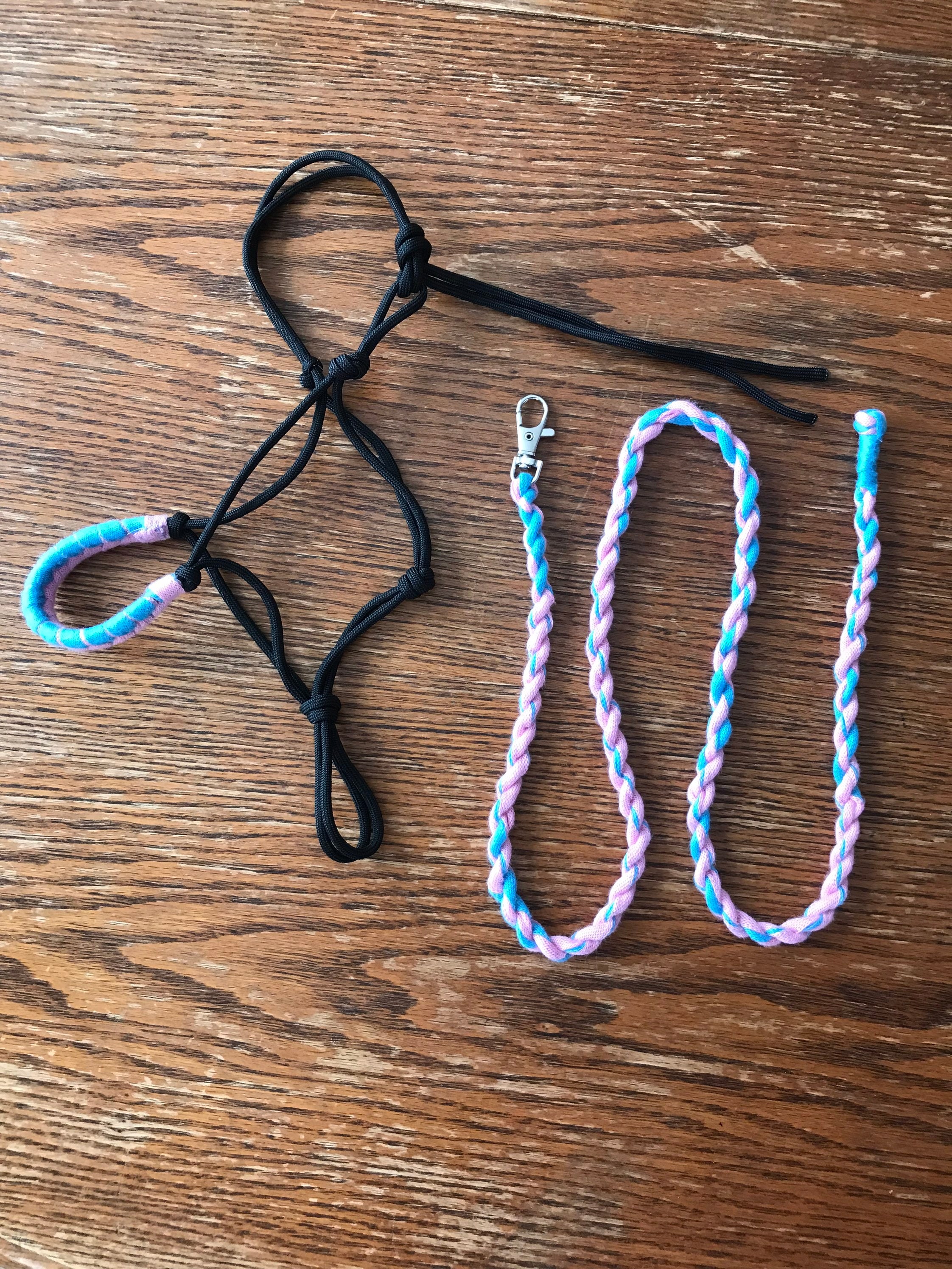Rope Halter and Lead Rope for Hobby Horse Pink Blue - Etsy